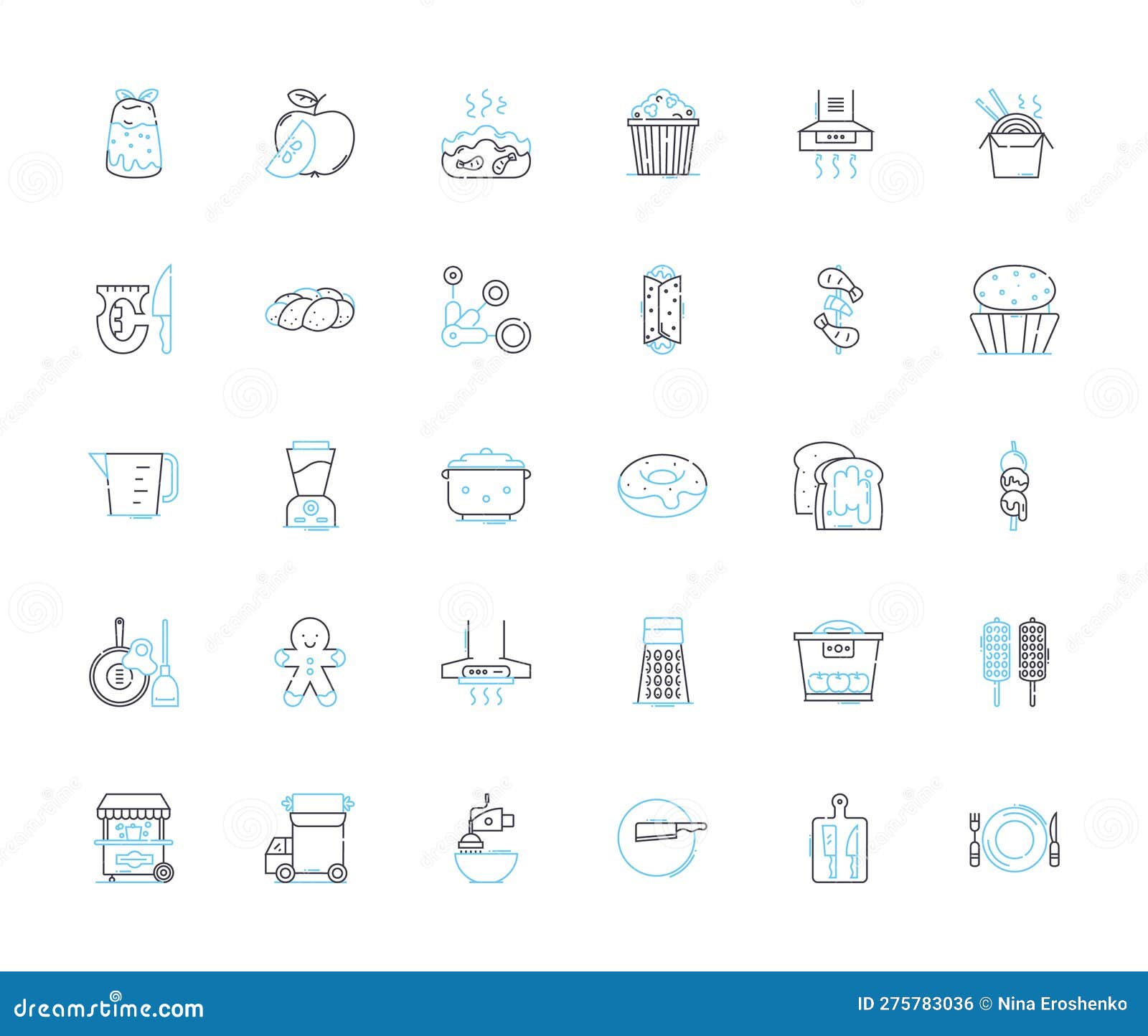 Gastronomy Food Linear Icons Set. Delicacy, Savory, Palate, Cuisine ... Gastronomy Food Linear Icons Set. Delicacy, Savory, Palate, Cuisine ...