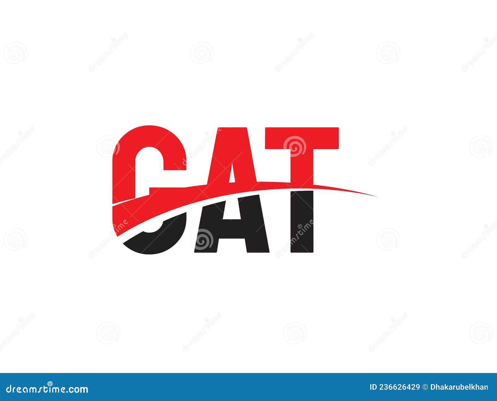 GAT Letter Initial Logo Design Vector Illustration Stock Vector ...