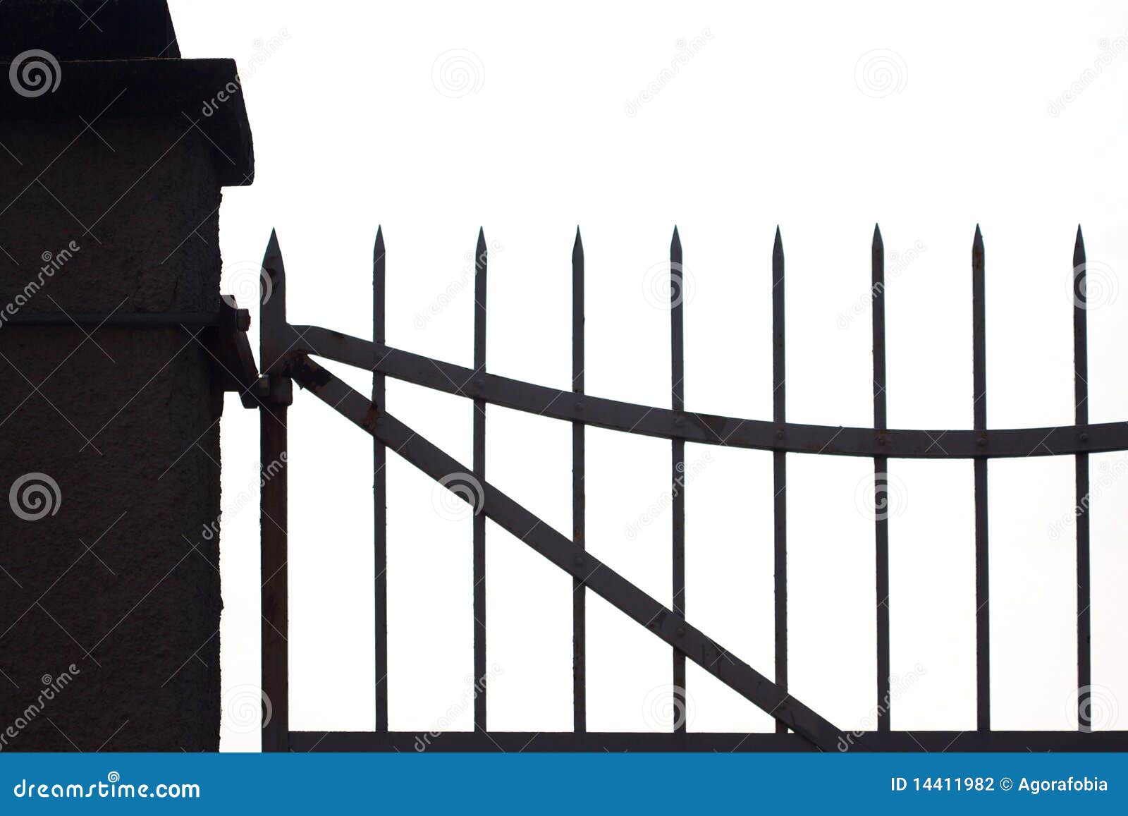 Gate stock photo. Image of gate, white, close, house - 14411982