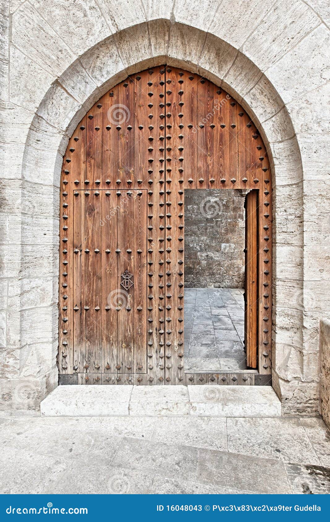 Gate stock image. Image of wood, times, doorway, open - 16048043