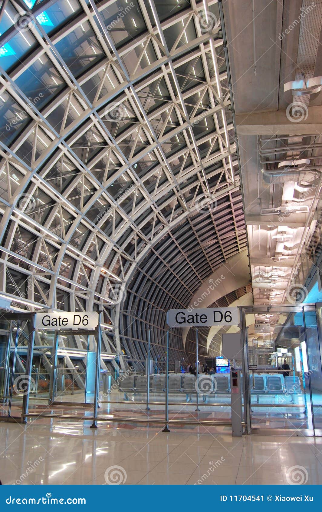 Gate in airport stock image. Image of pillar, entry, column - 11704541