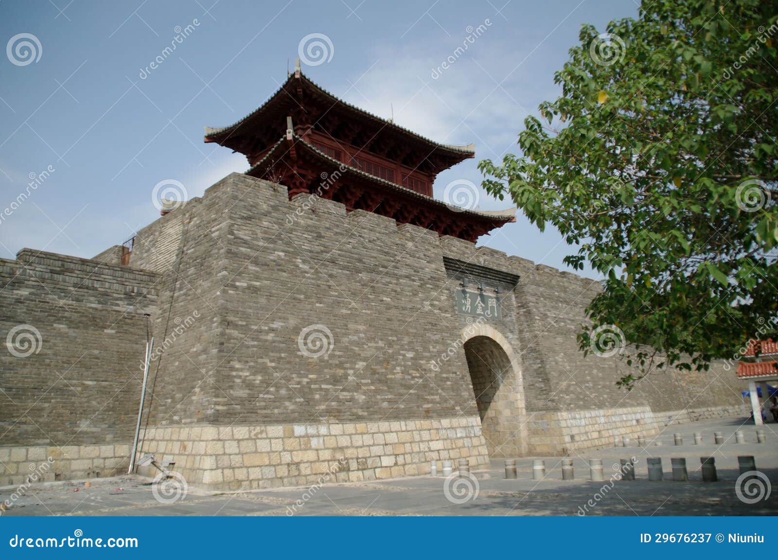 The gate in ancient China stock image. Image of ancient - 29676237