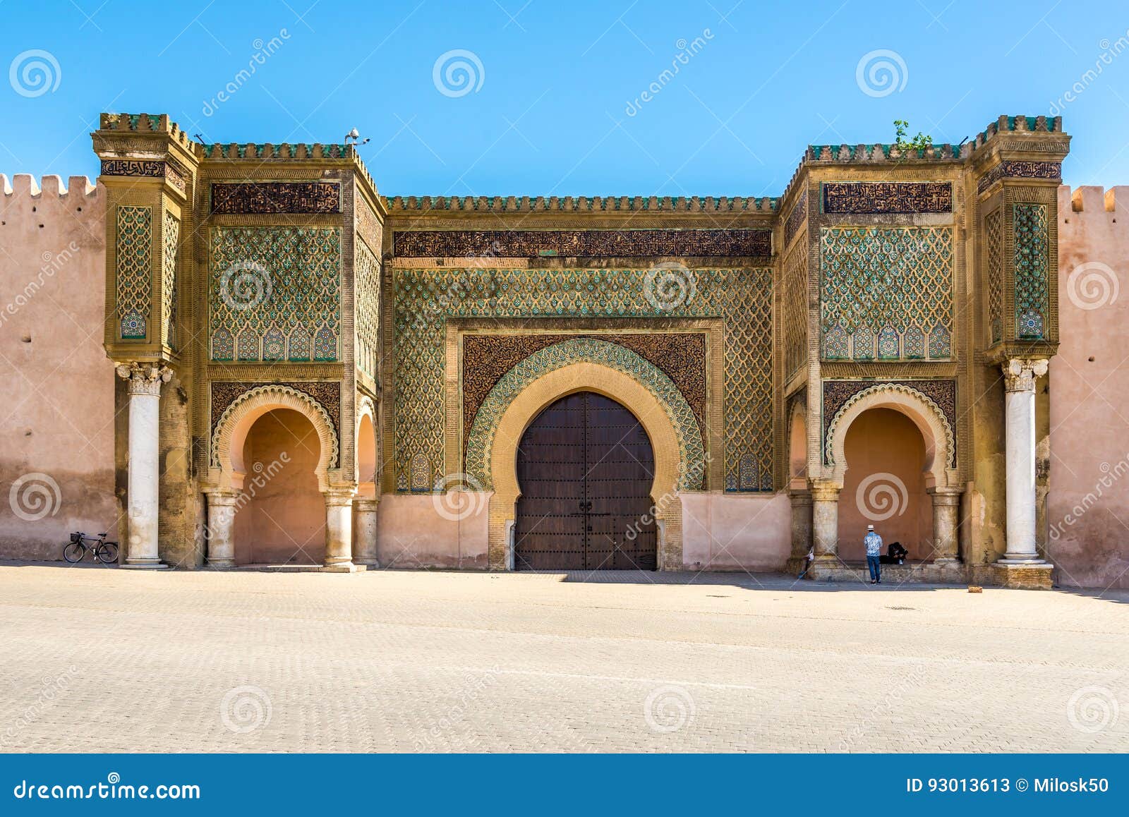 Gate Of Bab El Mansour In Meknes Royalty-Free Stock Photo ...