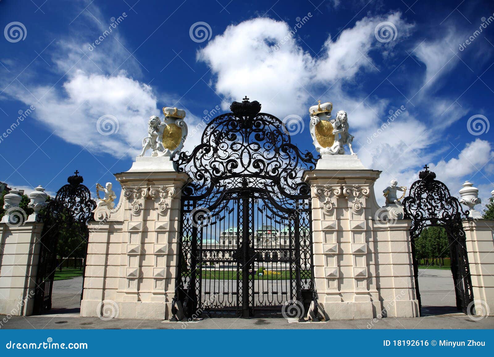 Gate of Belvedere Palace,vienna Stock Photo - Image of gate, baroque ...