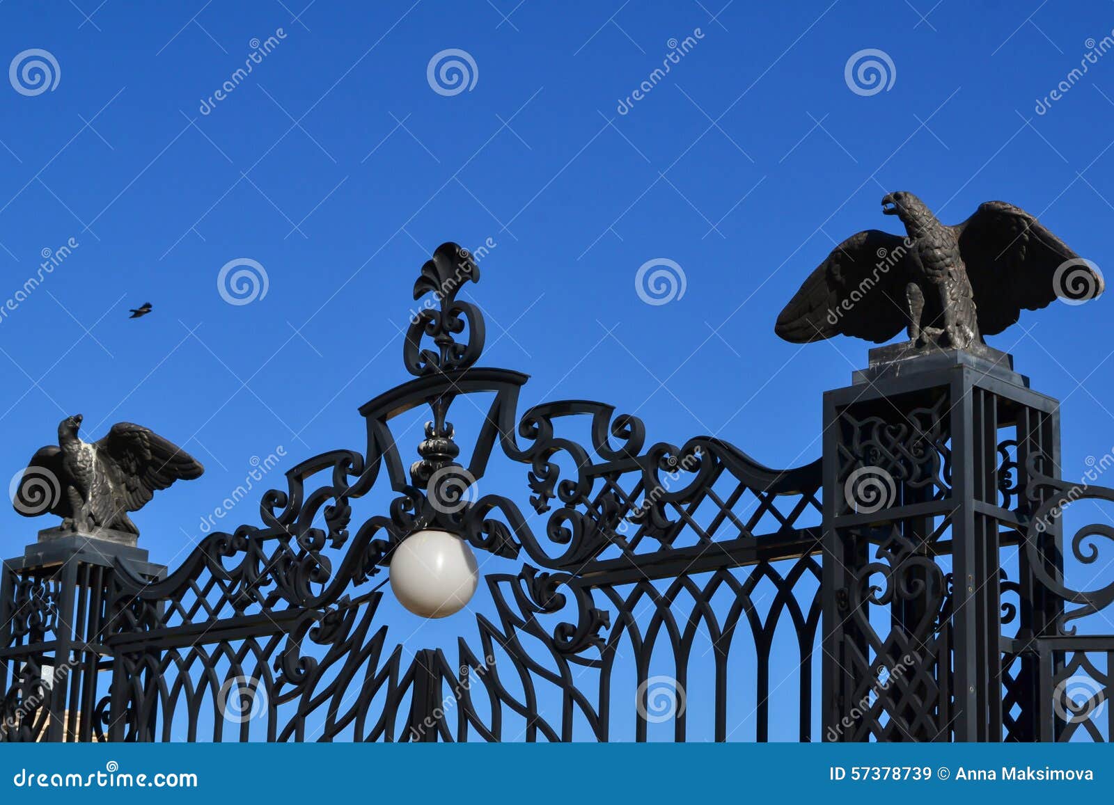 Gate and the birds stock image. Image of bird, haifa - 57378739