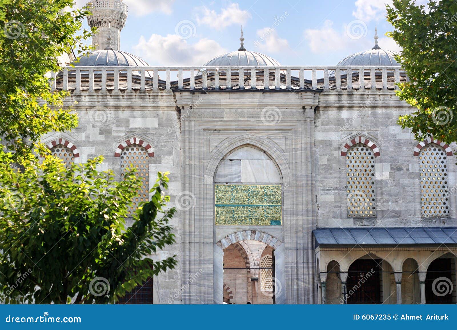 Gate of Blue Mosque stock image. Image of orient, istanbul - 6067235