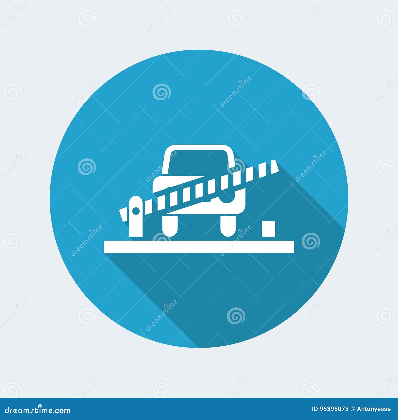 Gate car icon stock vector. Illustration of road, drive - 96395073