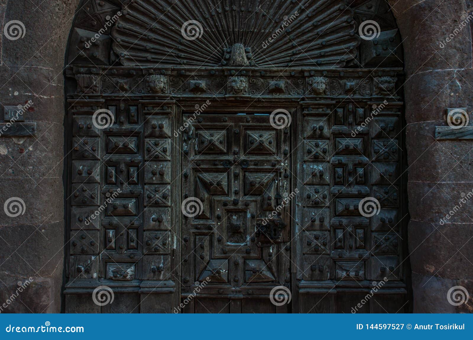 Gate Castle Backdrop stock image. Image of steel, castle - 144597527