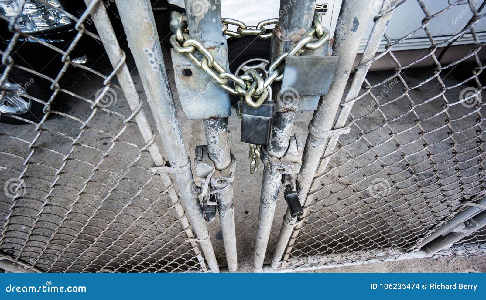Locked gate stock photo. Image of privacy, rust, tennessee - 106235474