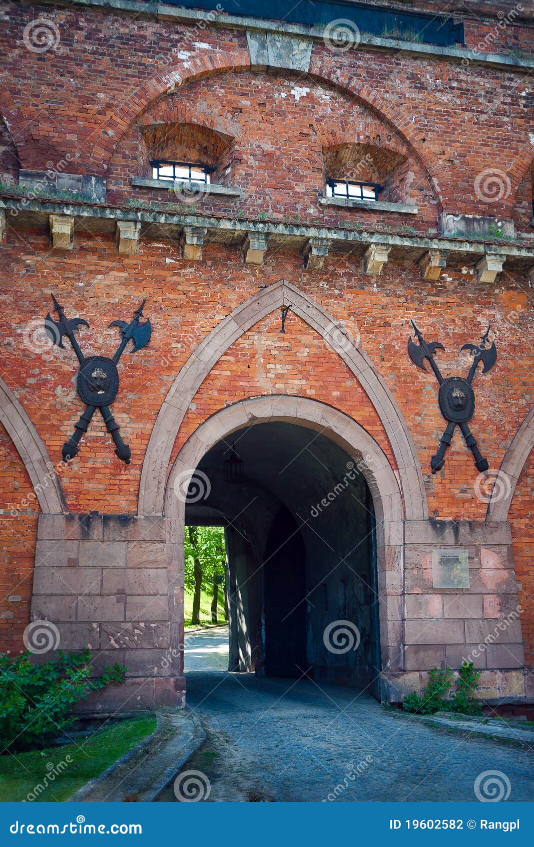 Gate of Citadel in Warsaw stock photo. Image of building - 19602582