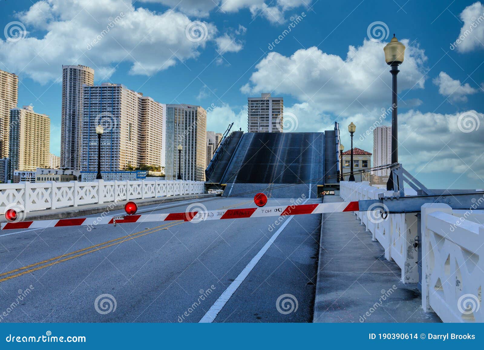 Gate Closed with Drawbridge Open Stock Photo - Image of drawbridge ...