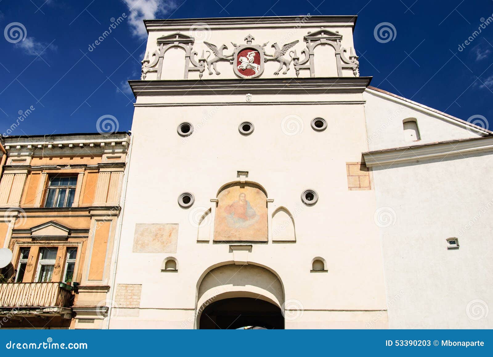Vilnius, Lithuania. Famous Tower Of Gediminas Or Gedimino In Historic ...