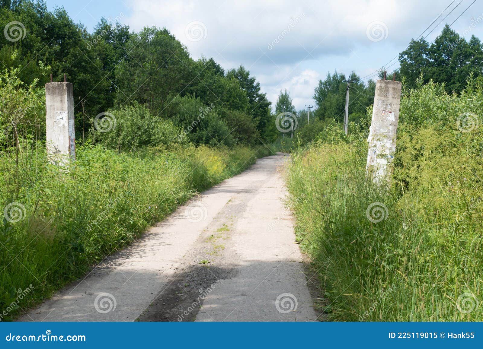 Destroyed Road Consequences Of A Natural Cataclysm Of A Landslide ...
