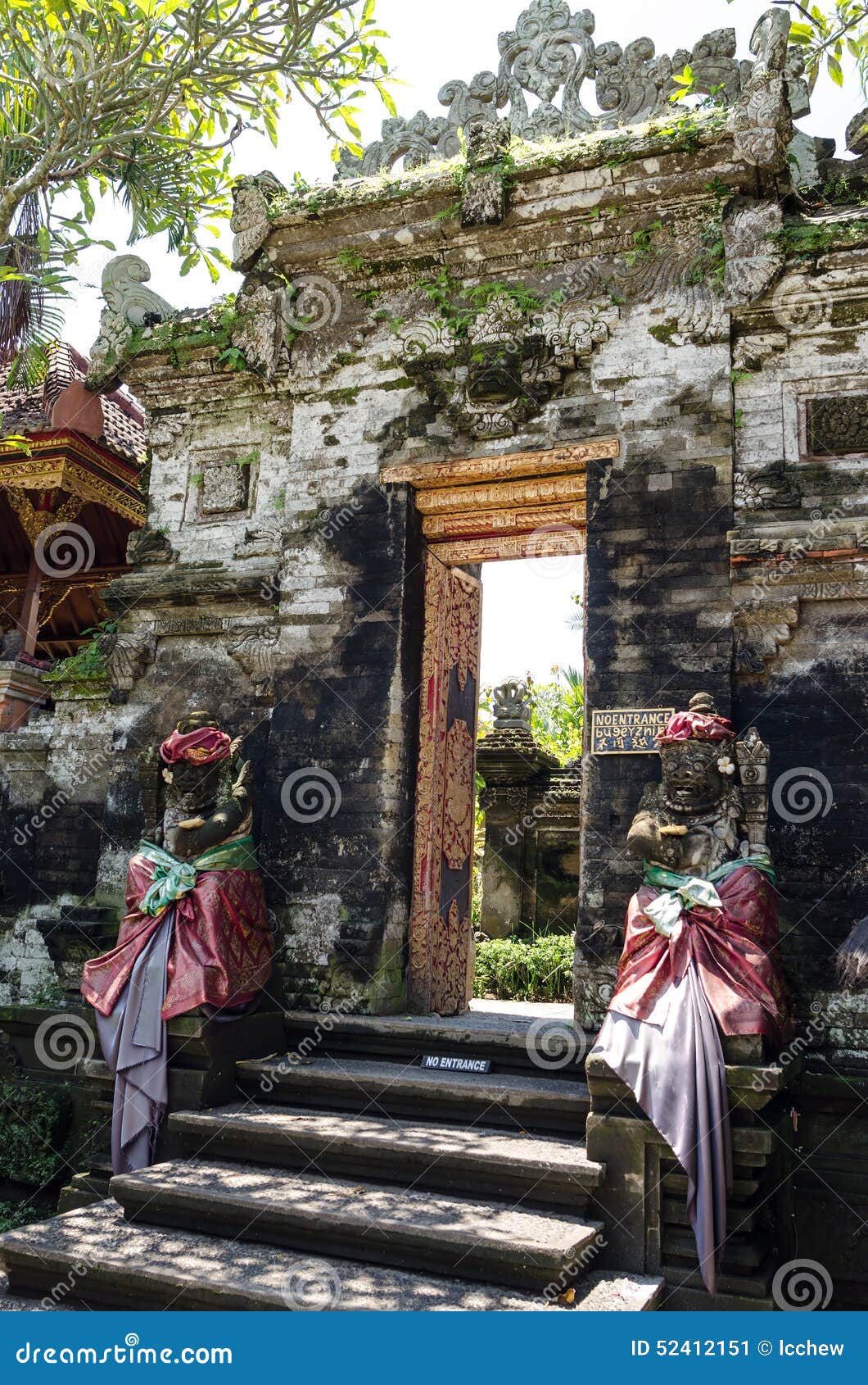 Gate Door in Ubud Palace, Bali, Indonesia Stock Image - Image of ...