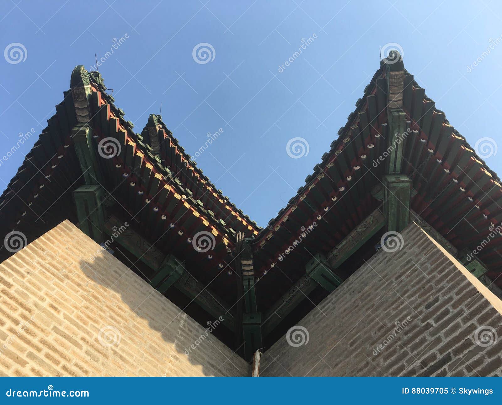 Gate eaves stone structure stock image. Image of eaves - 88039705