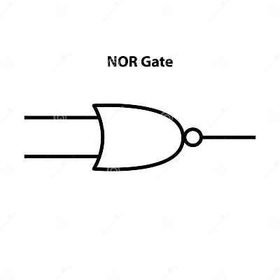 Nor Gate. Electronic Symbol. Illustration of Basic Circuit Symbols ...