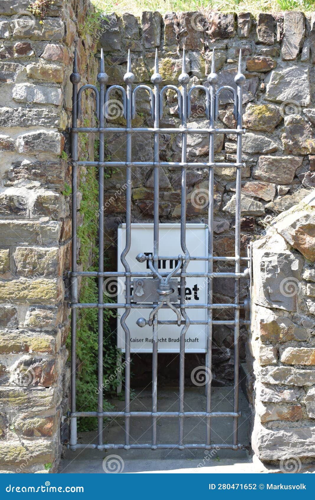 Closed Gate stock photo. Image of protection, property - 280471652