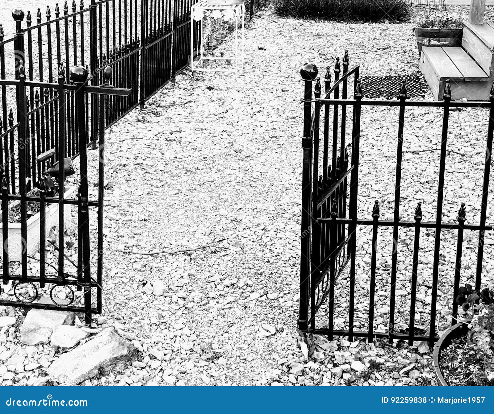 Gate Entrance To a Lonely Empty Garden Stock Photo - Image of lonely ...