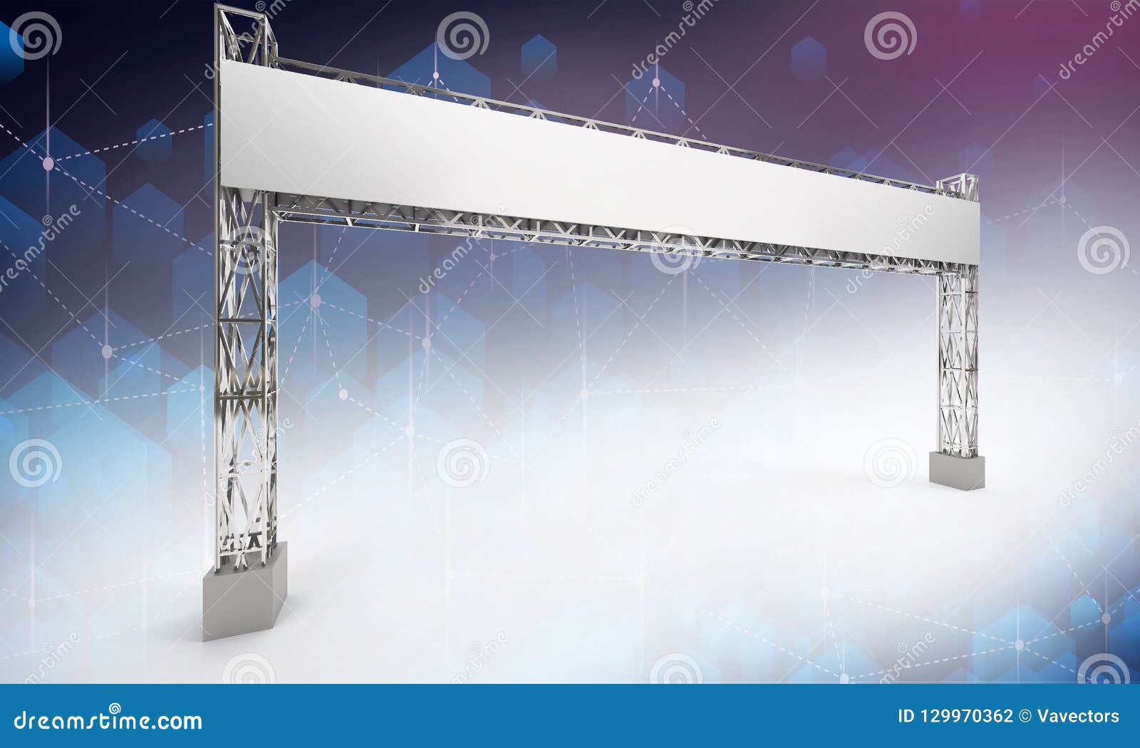 Gate Exhibition Rigging Modern Design Stock Illustration - Illustration ...