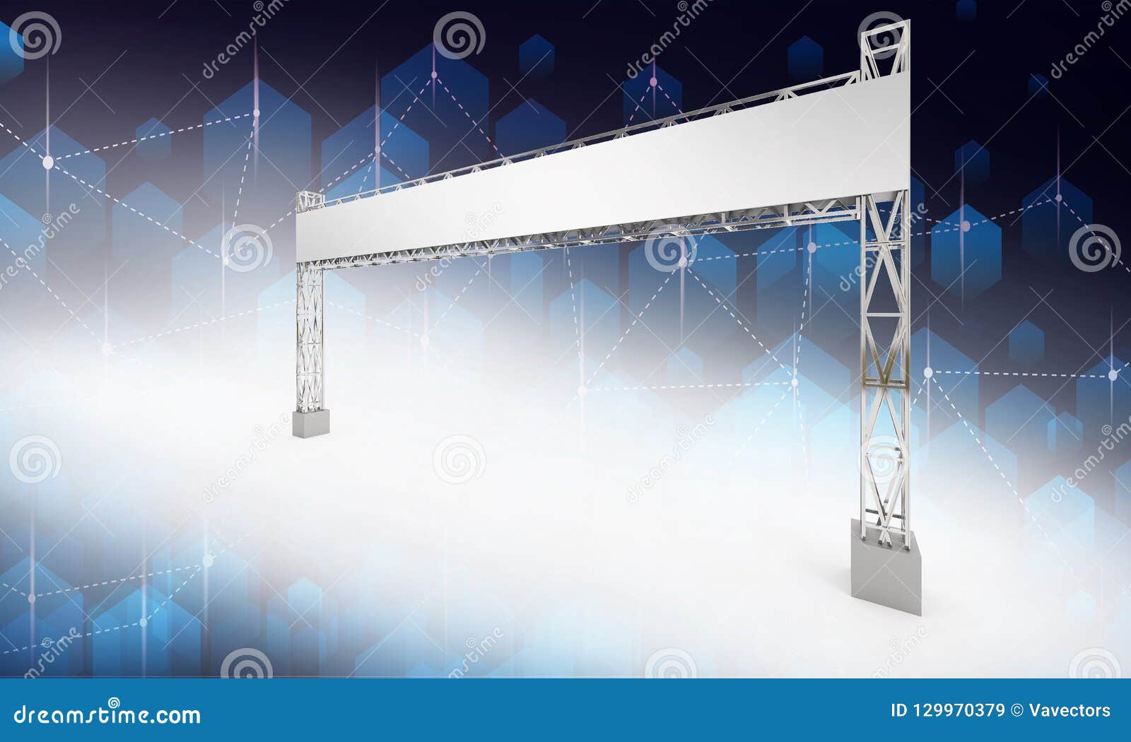 Gate Exhibition Rigging Modern Design Stock Illustration - Illustration ...