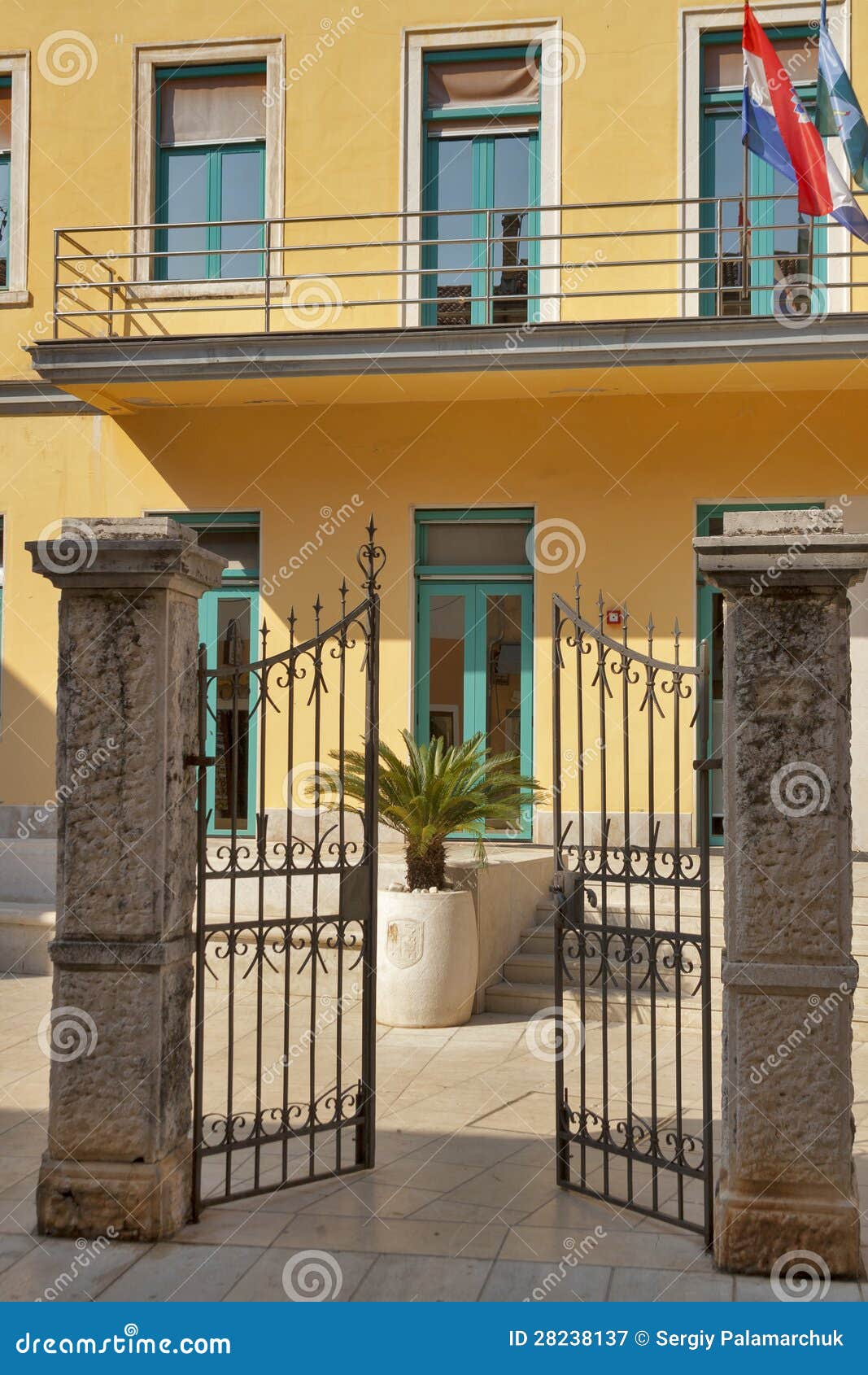 Gate without fence stock image. Image of fence, architecture - 28238137