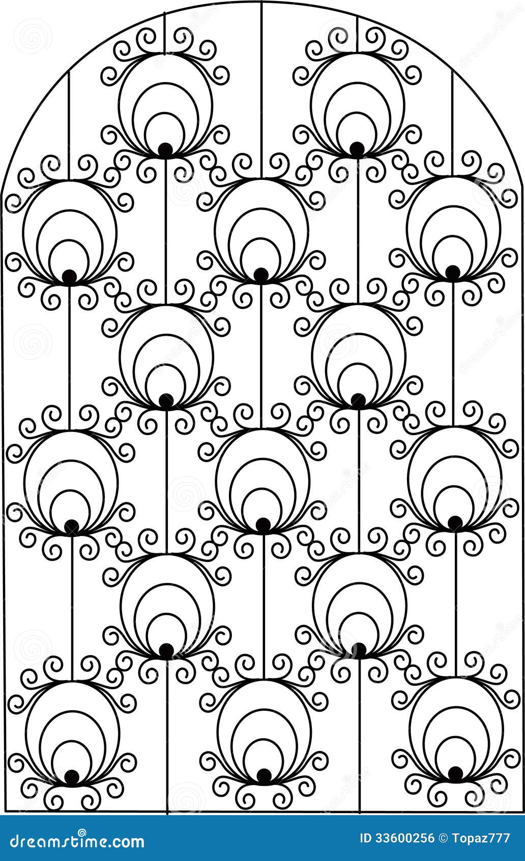 Gate a Fence a Lattice the House Stock Vector - Illustration of fence ...