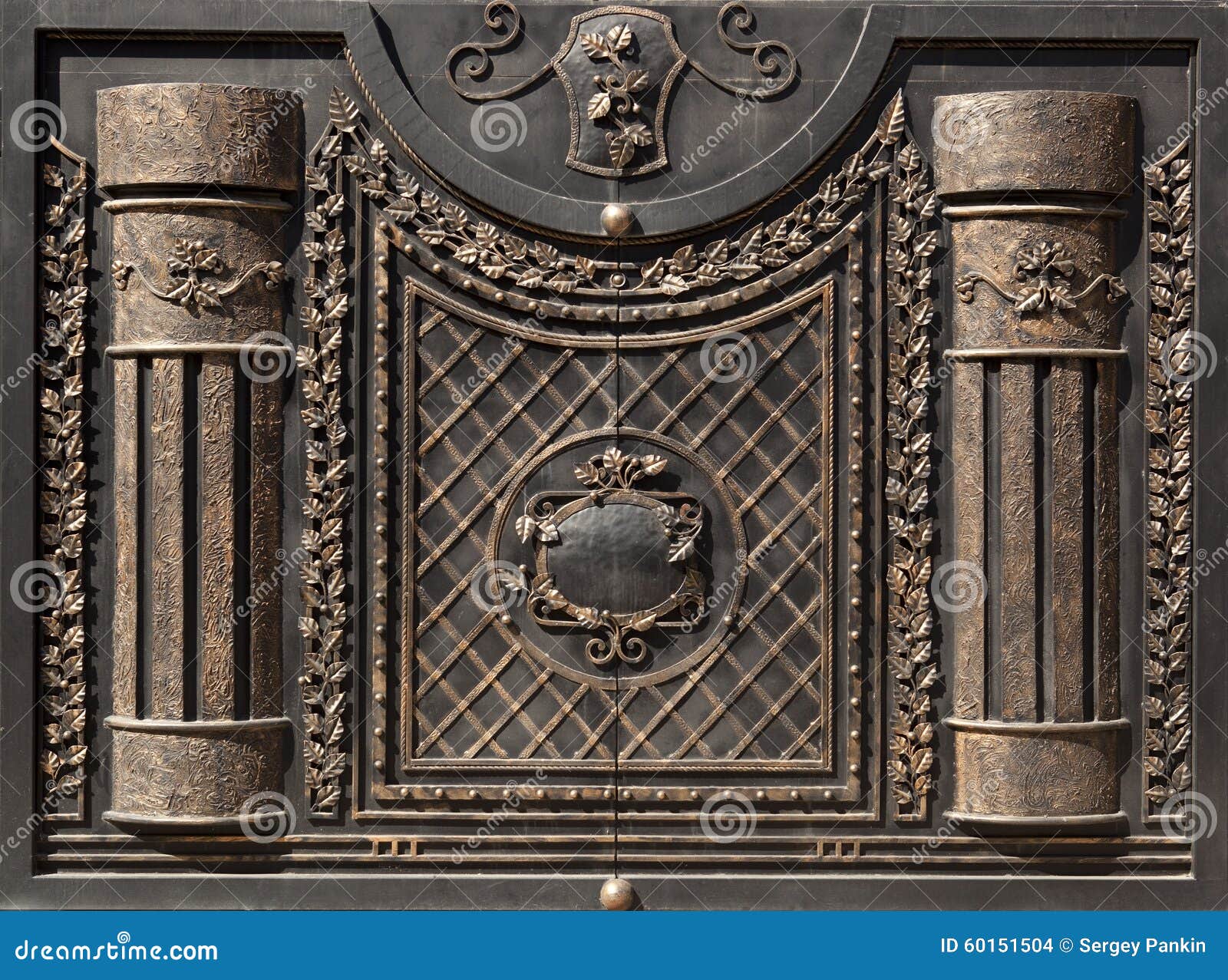 Gate. stock photo. Image of texture, forged, gates, iron - 60151504