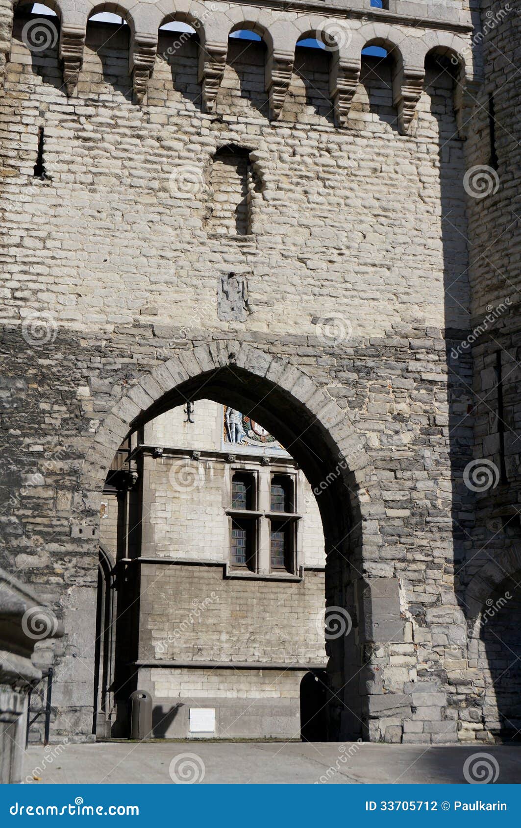Gate of a fortification stock photo. Image of landmark - 33705712