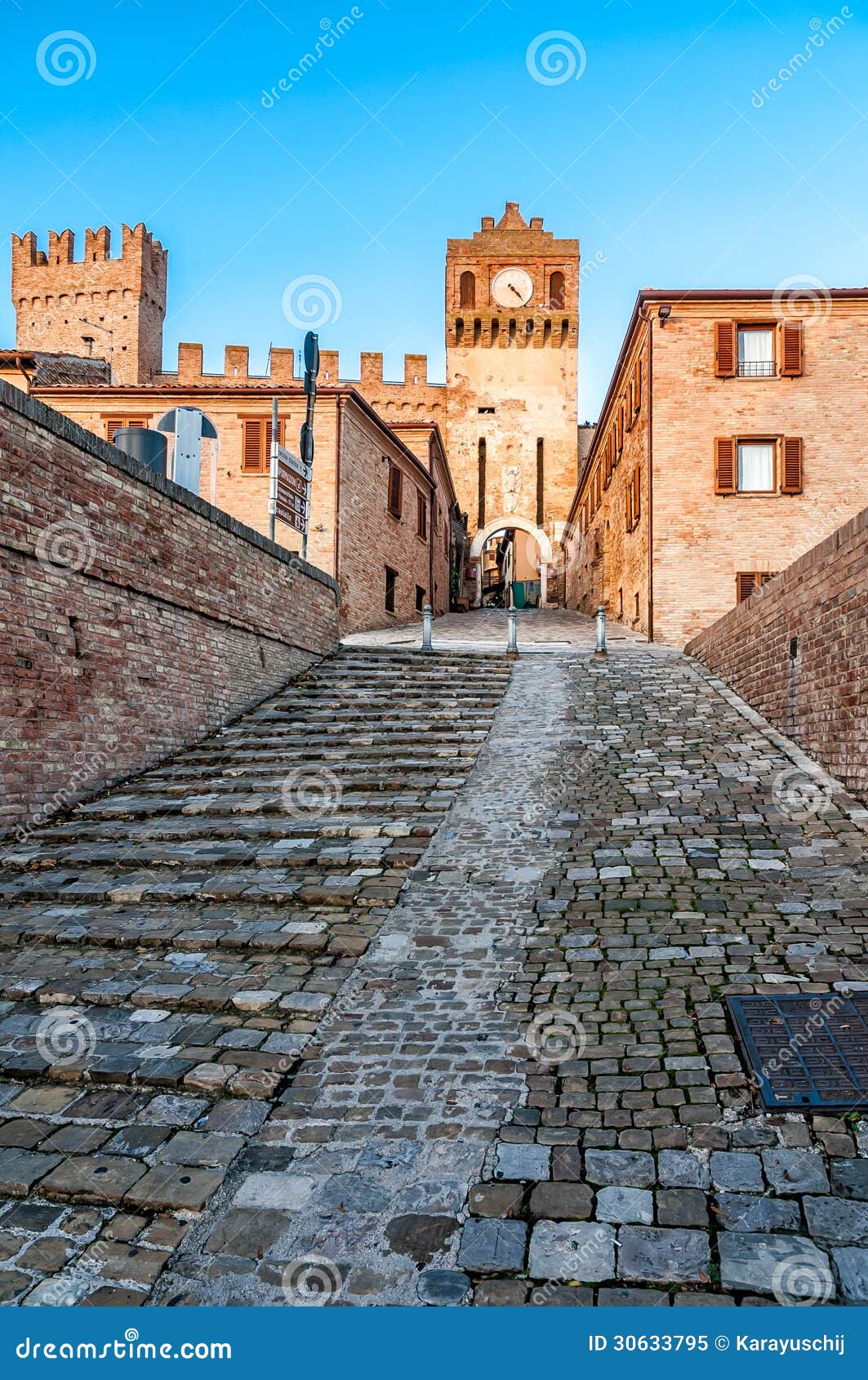The gate of Gradara stock image. Image of structure, gradara - 30633795