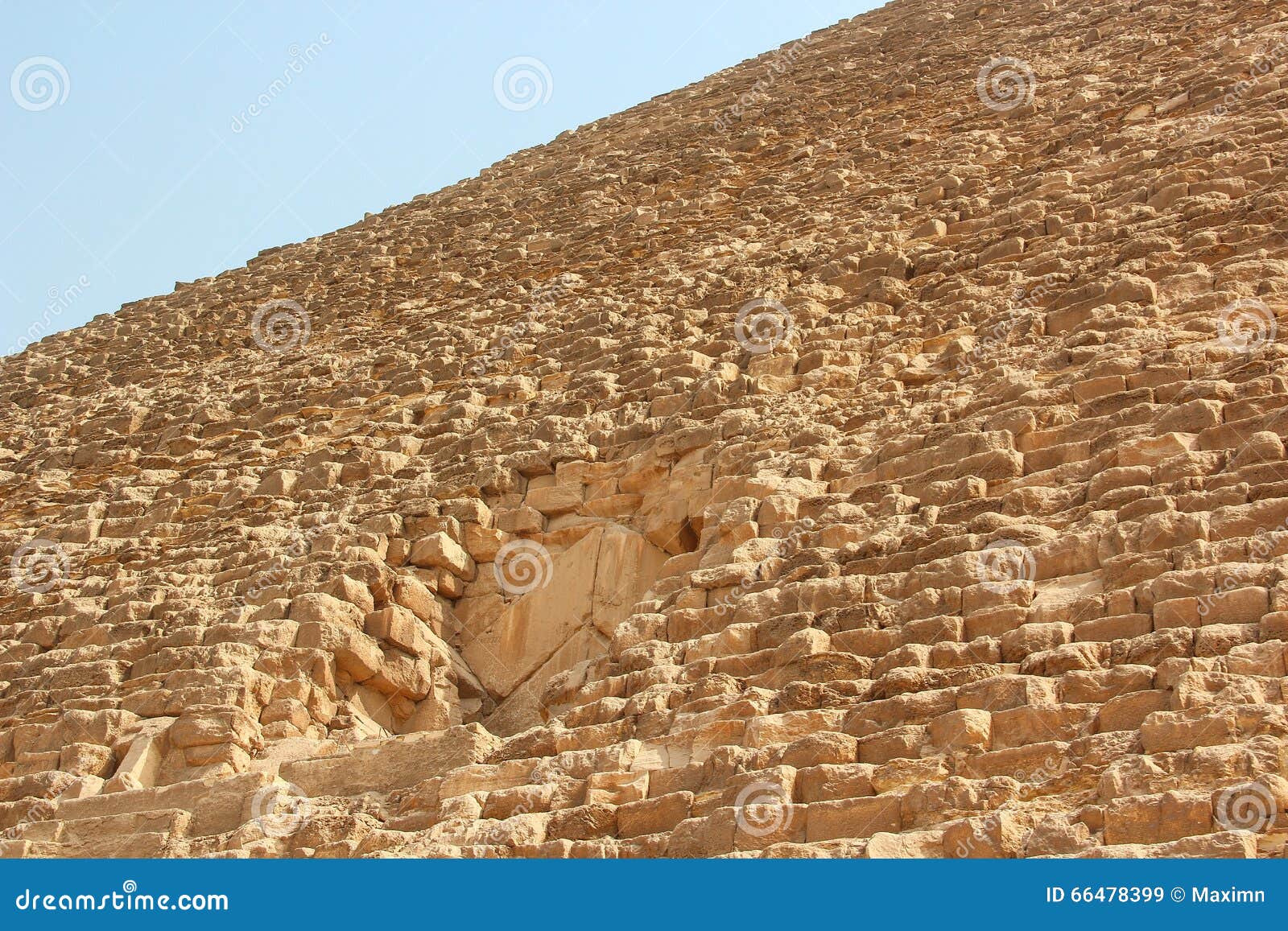 The Gate in the Great Pyramid of Cheops, Giza, Cairo, Egypt Stock Image ...