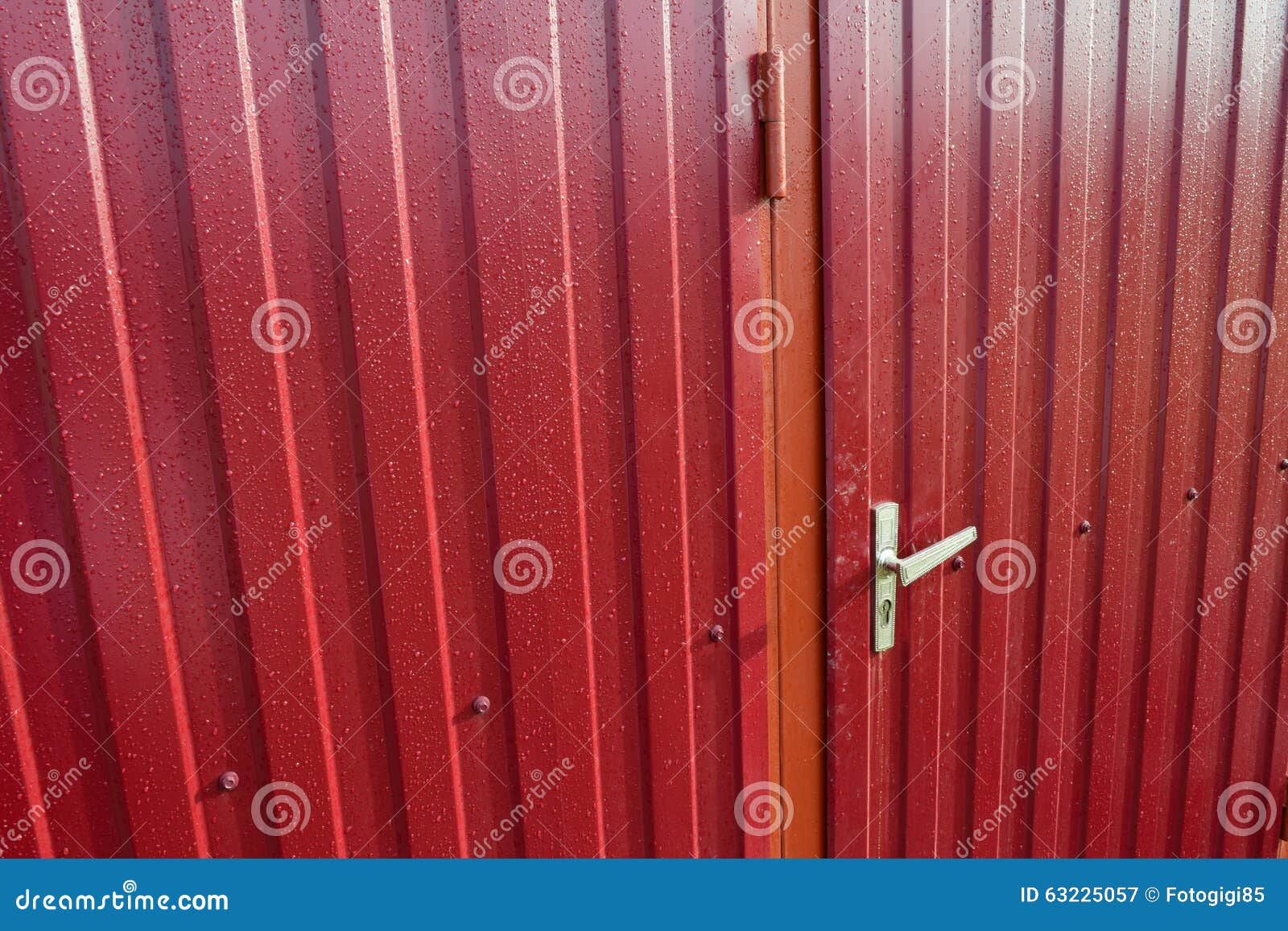 Gate with the Handle in a Fence. Stock Image - Image of fence ...