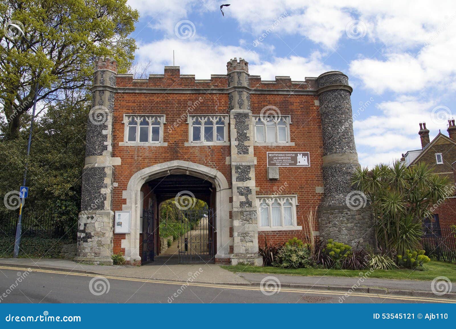 Gate Of House. Wooden Gates For Entering Cars In Front Of A Single ...