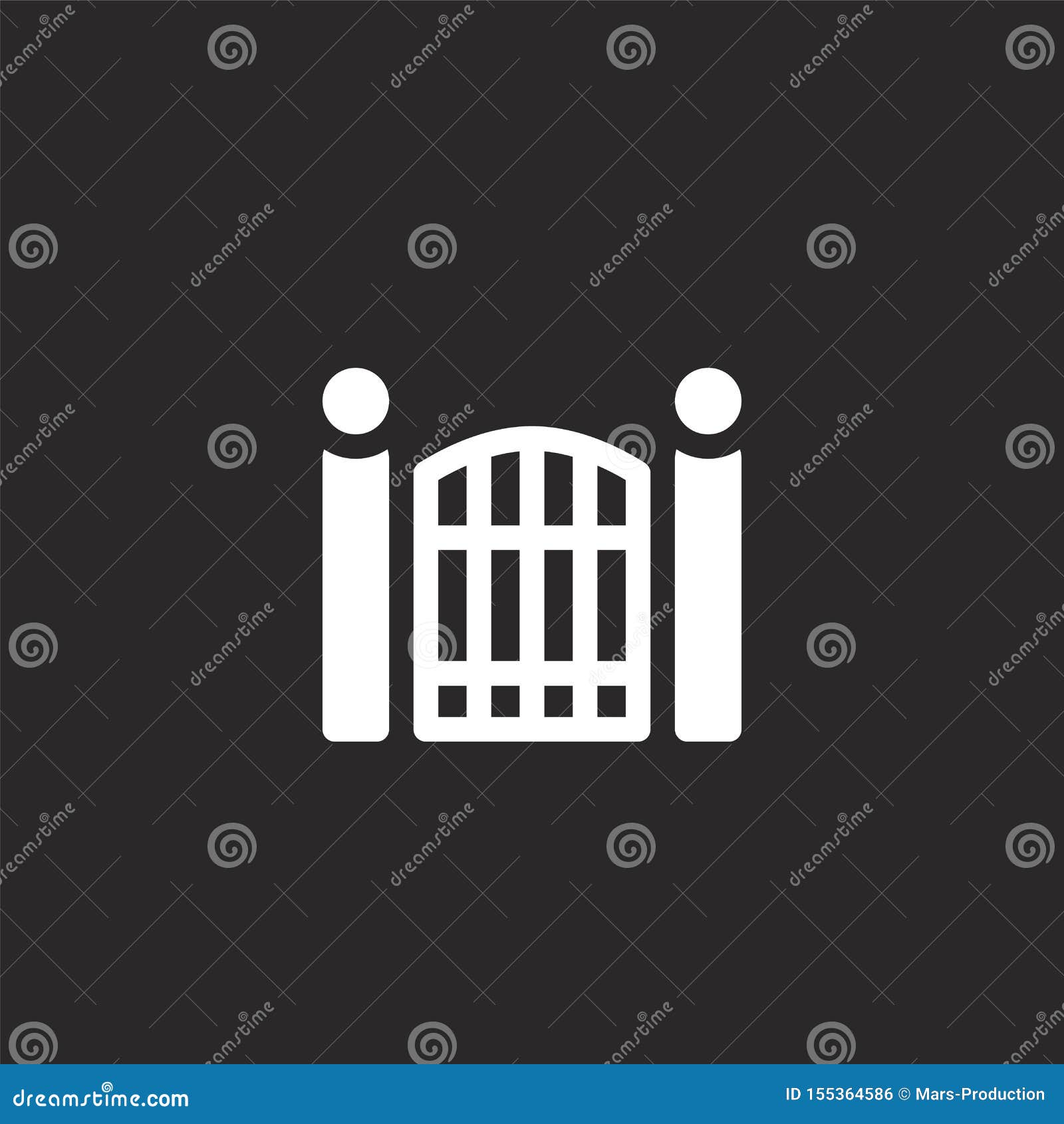 Gate Icon. Filled Gate Icon for Website Design and Mobile, App ...