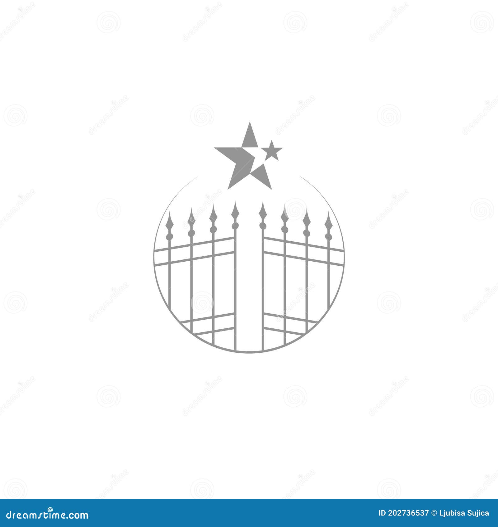 Gate Icon Isolated on White Background Stock Vector - Illustration of ...