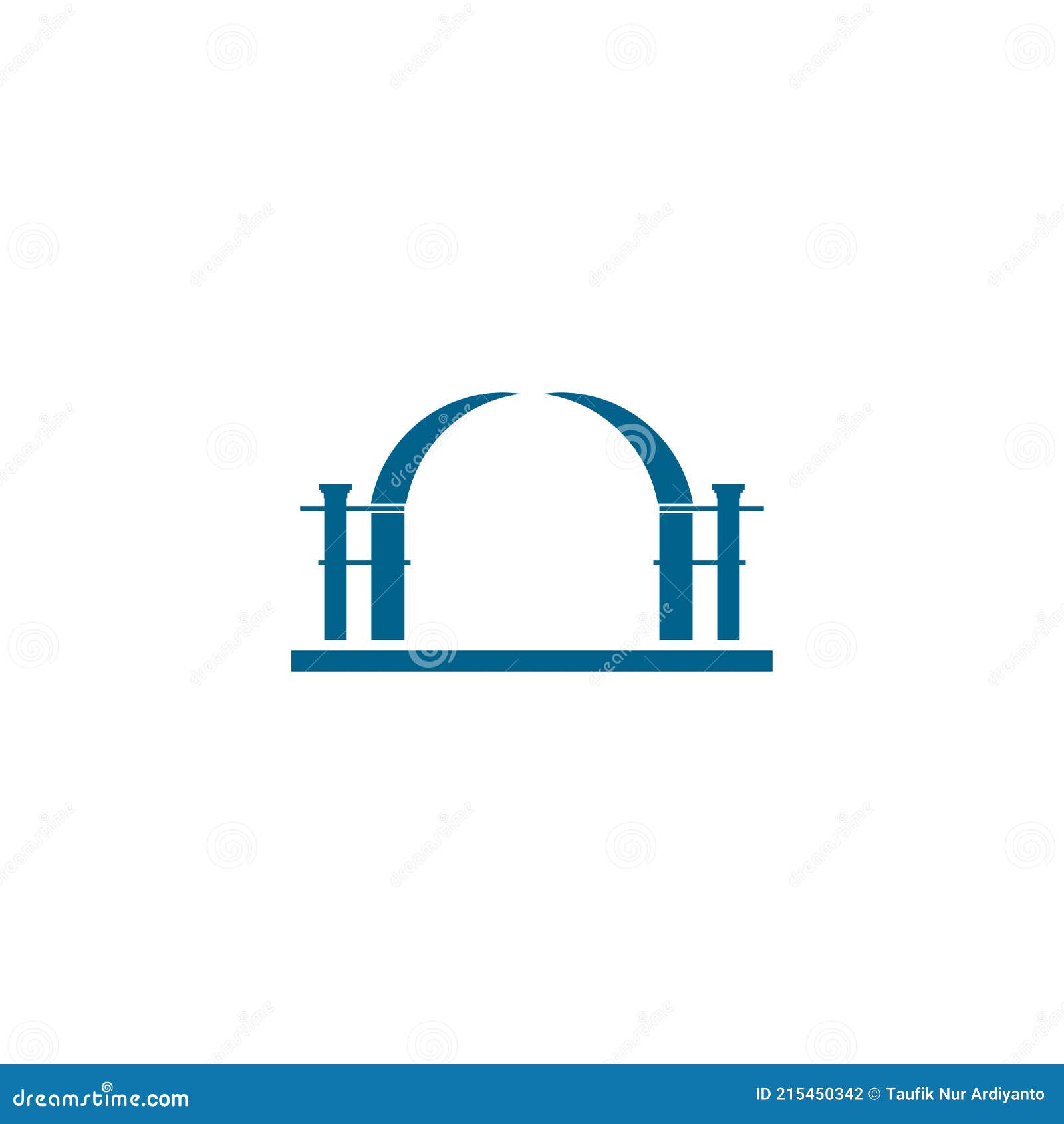 Gate Icon Logo Flat Design Vector Template Stock Vector - Illustration ...
