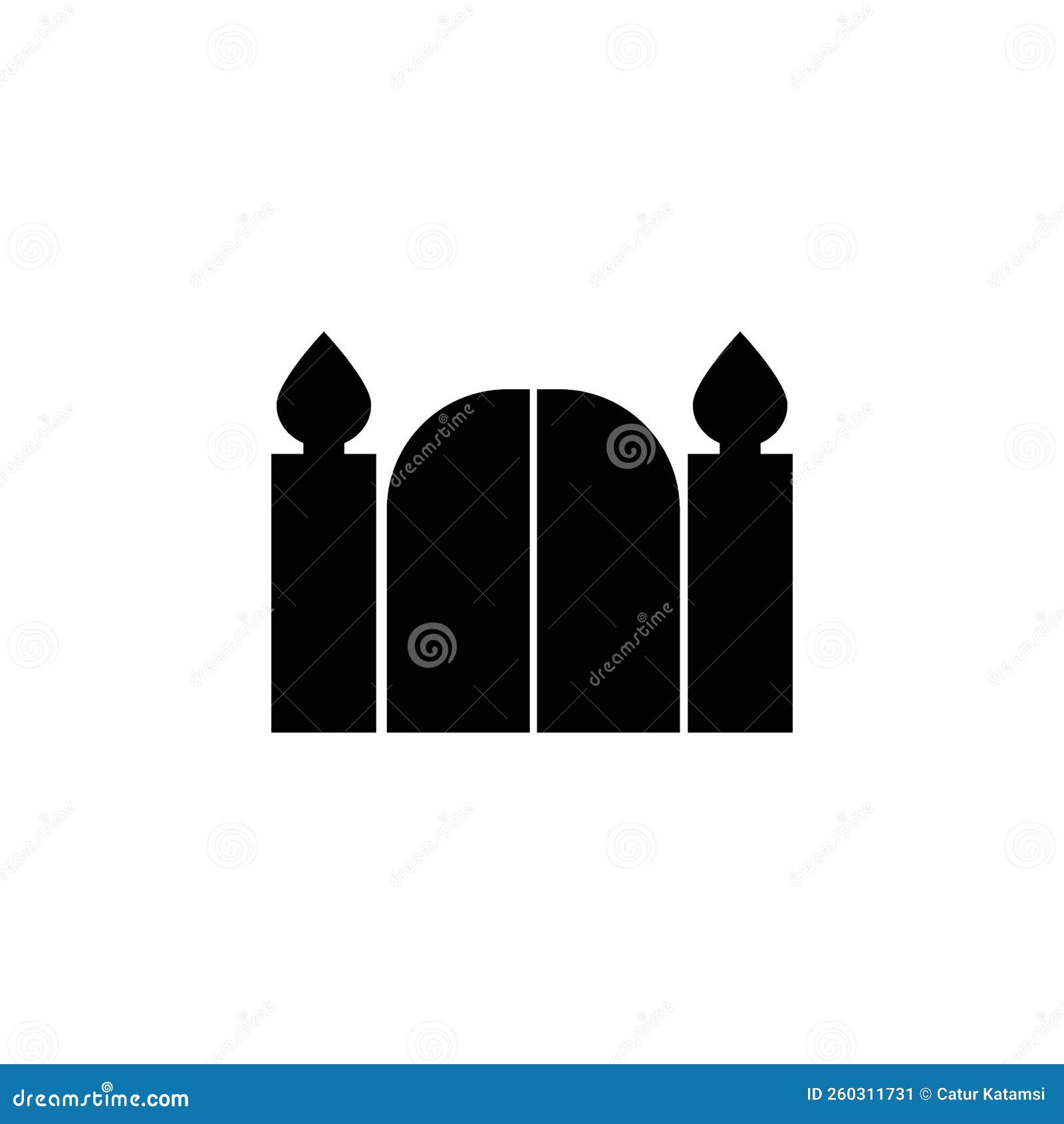 Gate Icon Logo Vector Design Stock Illustration - Illustration of road ...