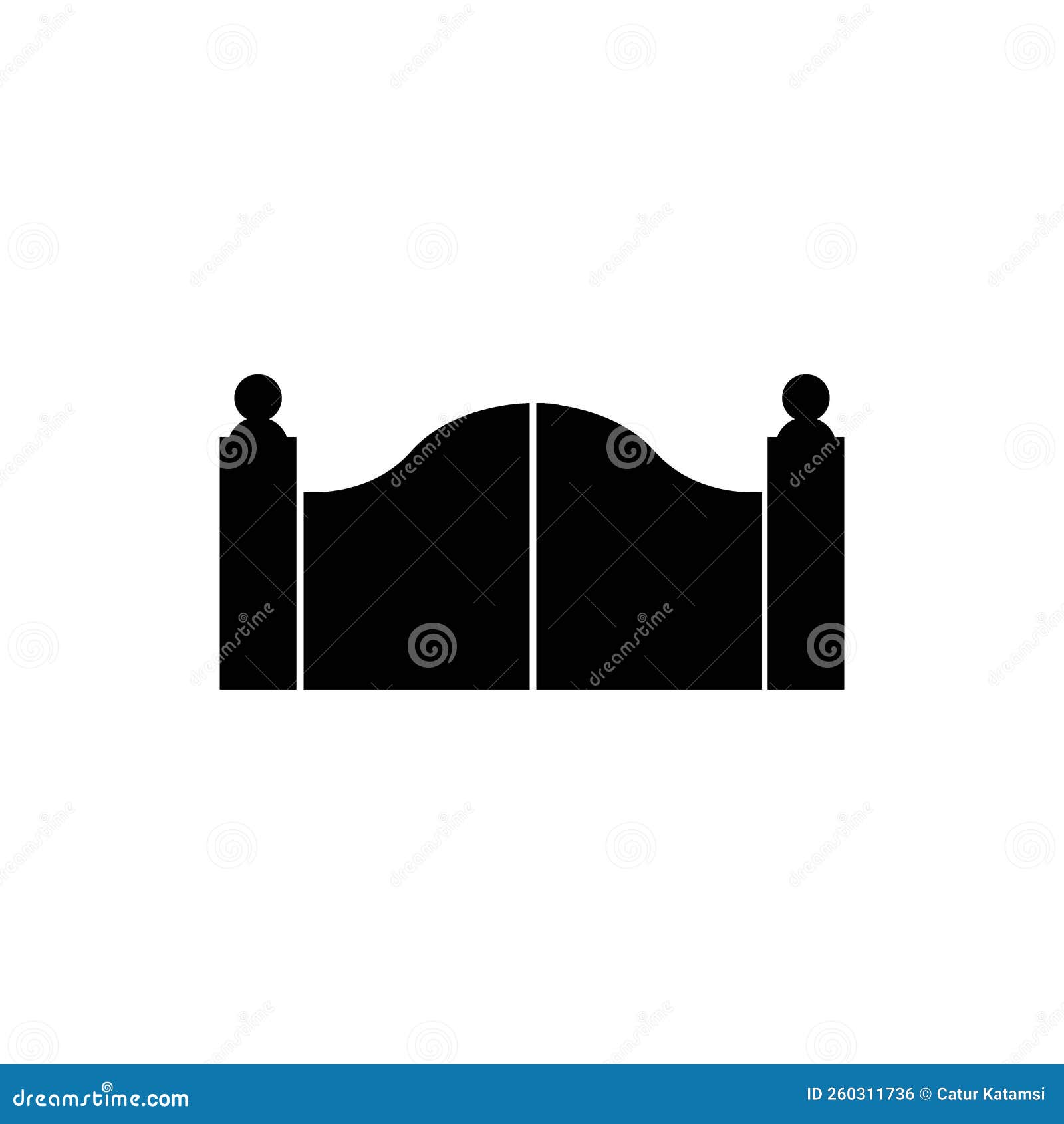 Gate Icon Logo Vector Design Stock Illustration - Illustration of ...