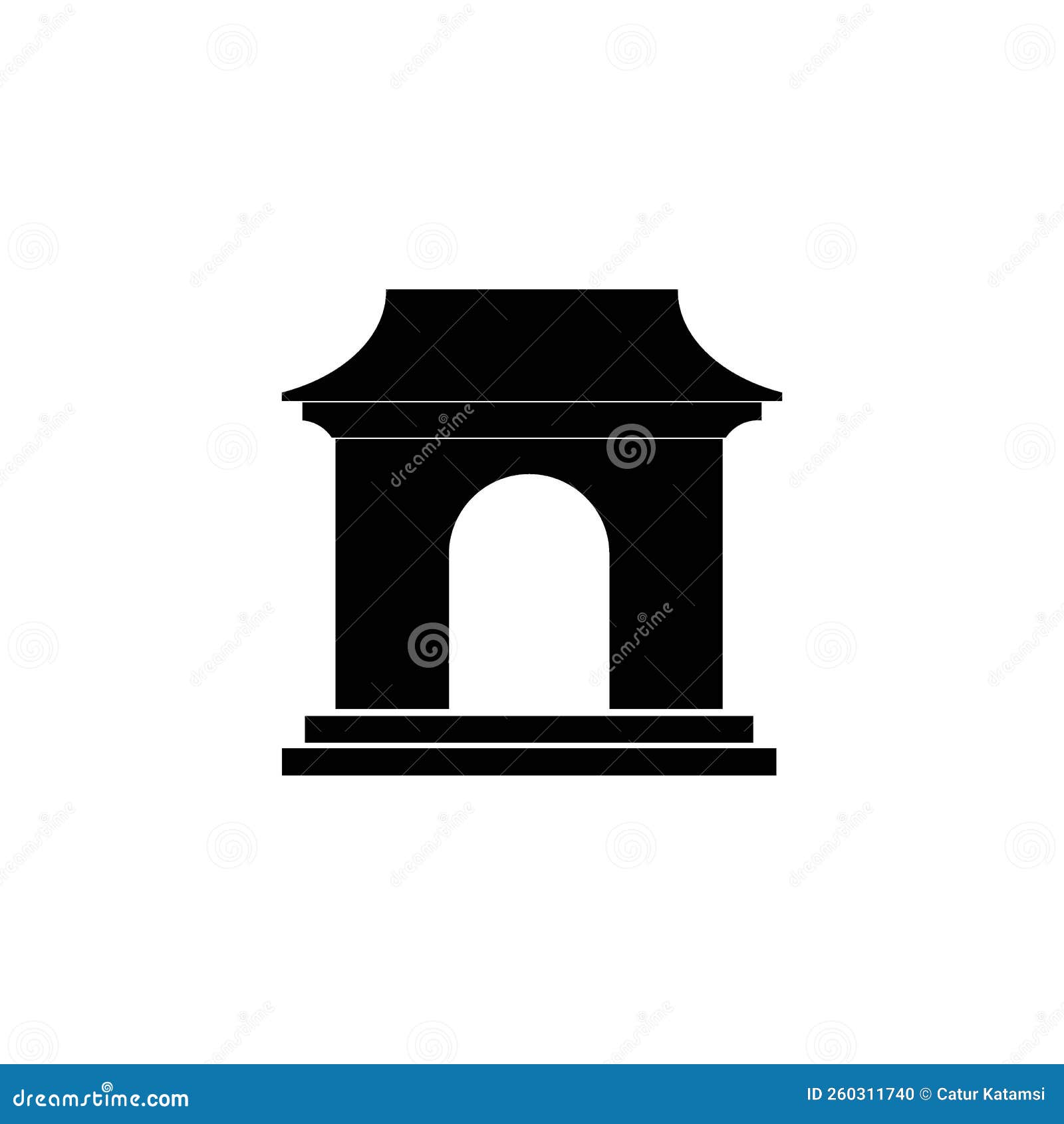 Gate Icon Logo Vector Design Stock Illustration - Illustration of ...