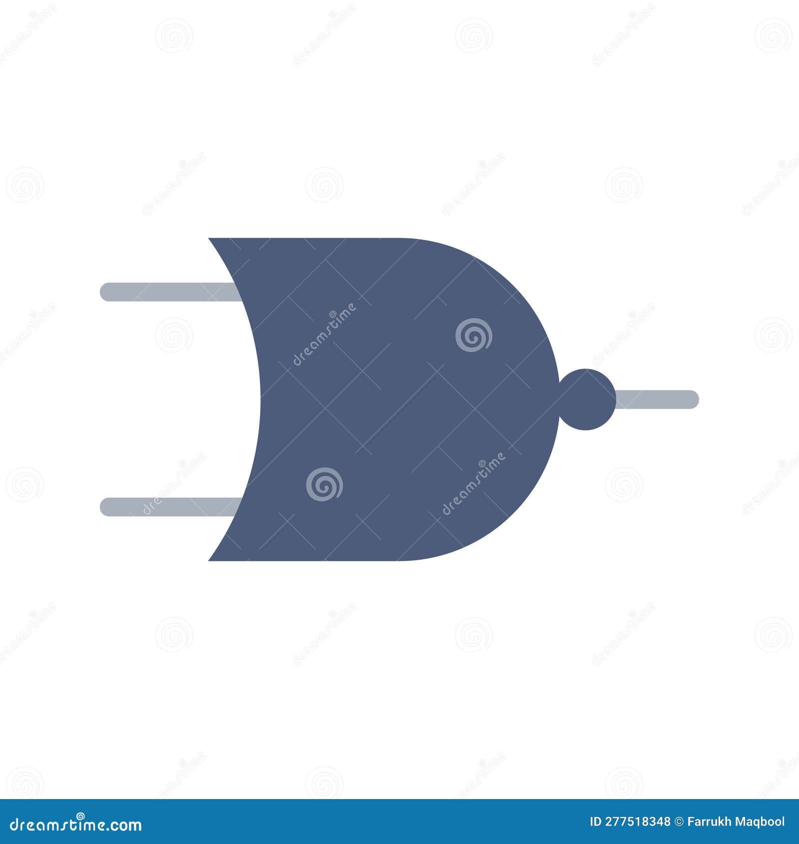 NAND Gate. Electronic Symbol Of Open Switch Illustration Of Basic Circuit Symbols ...