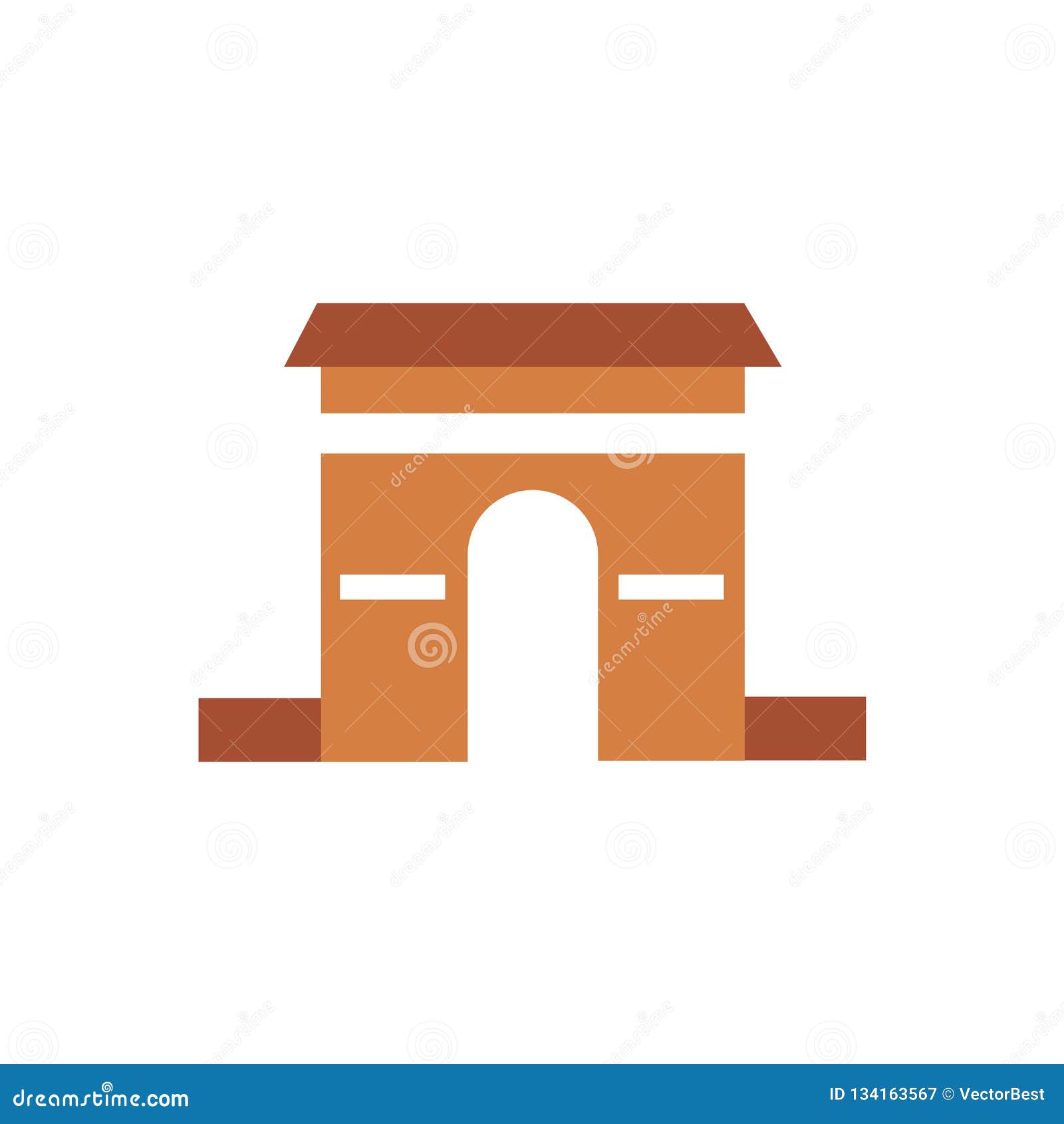 Gate Icon Vector Sign and Symbol Isolated on White Background Stock ...