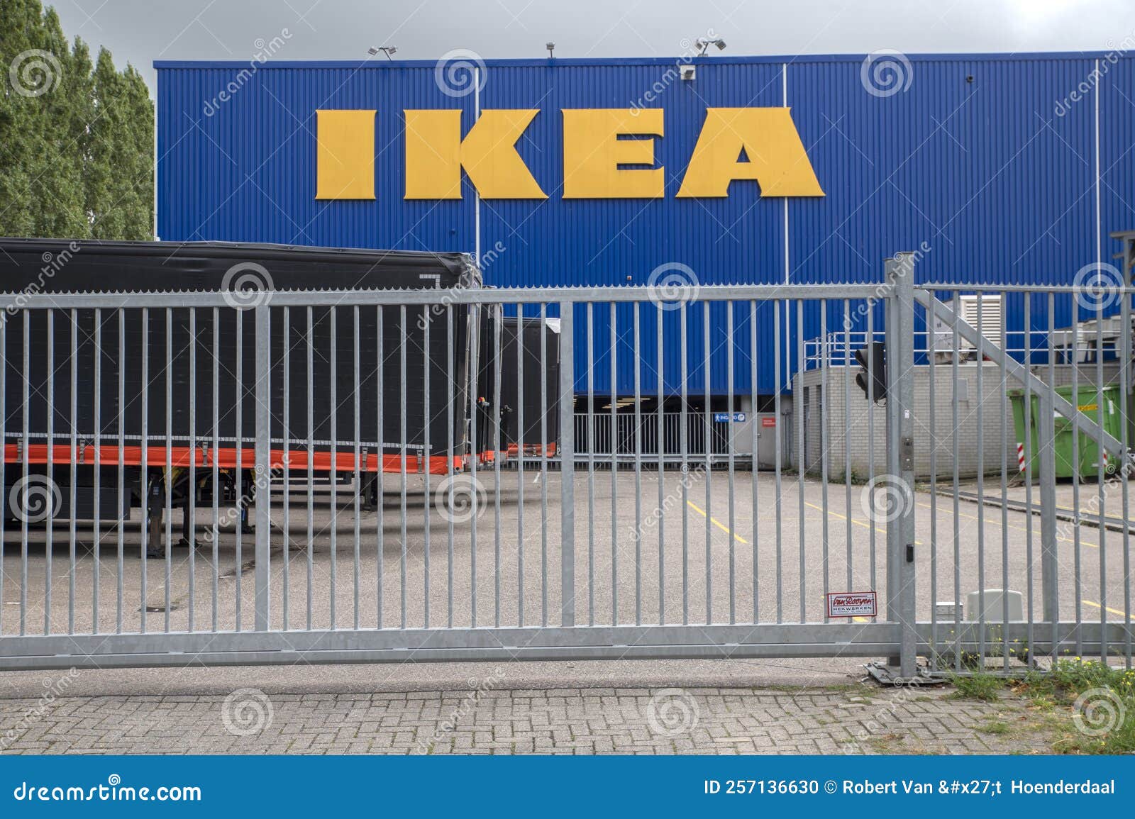Gate at the Ikea Building at Amsterdam the Netherlands 9-9-2022 ...