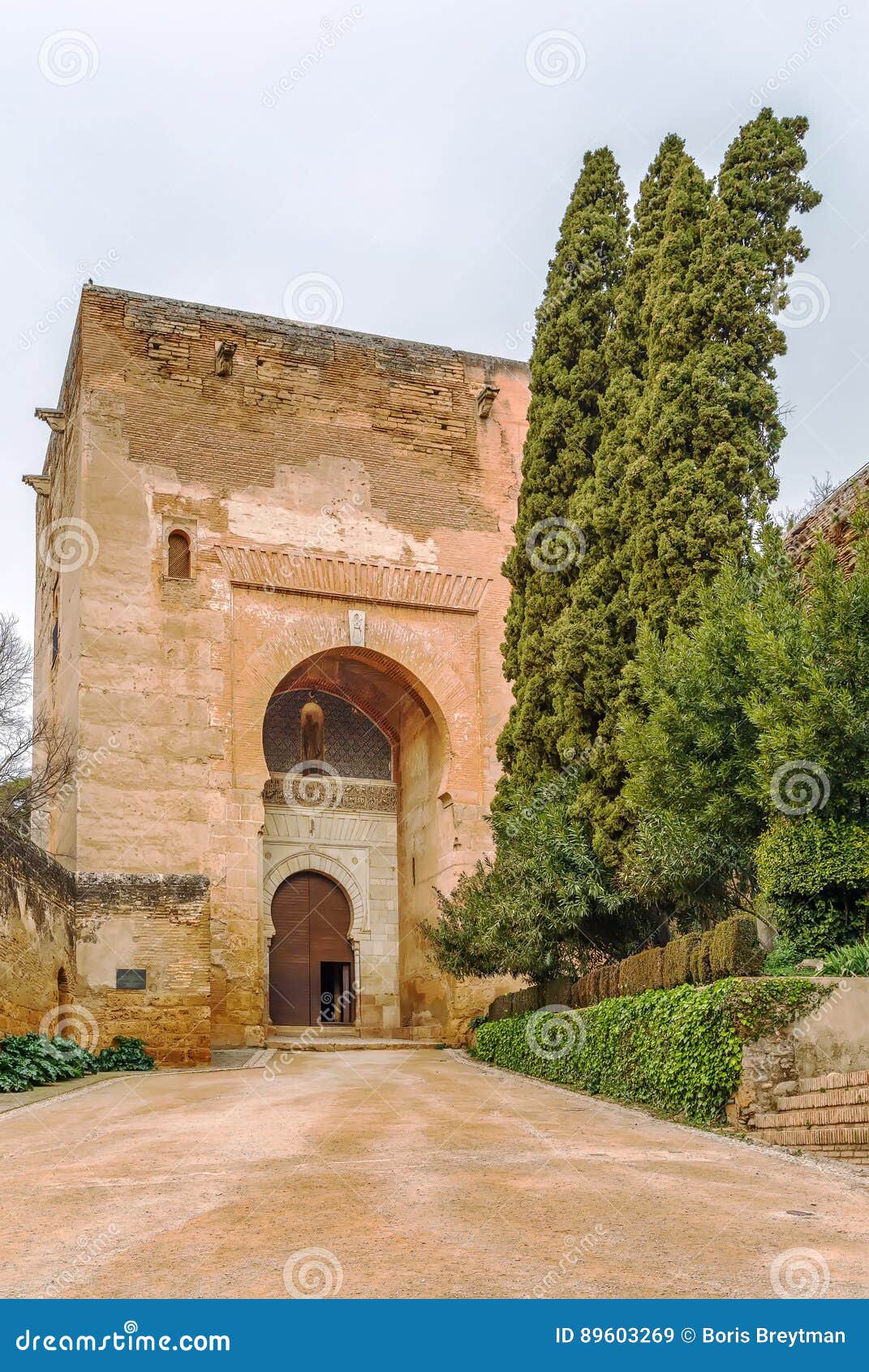 Gate of Justice, Alhambra, Granada Stock Image - Image of justice ...