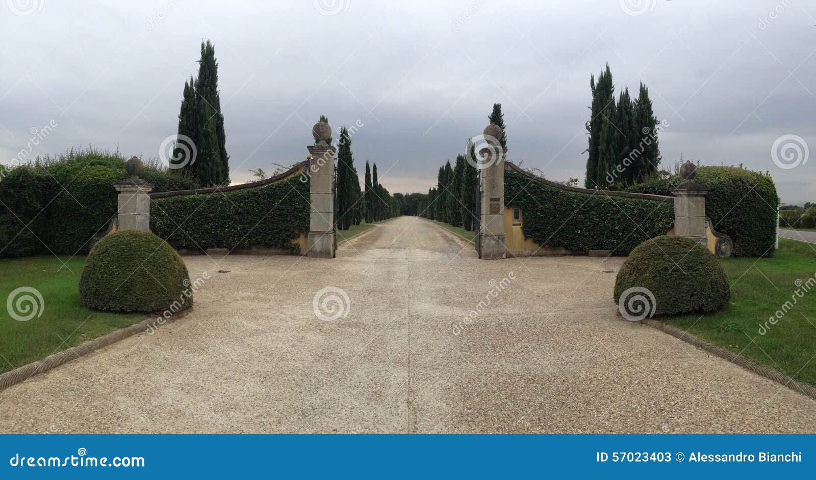 Gate leading to villa stock image. Image of home, sunny - 57023403