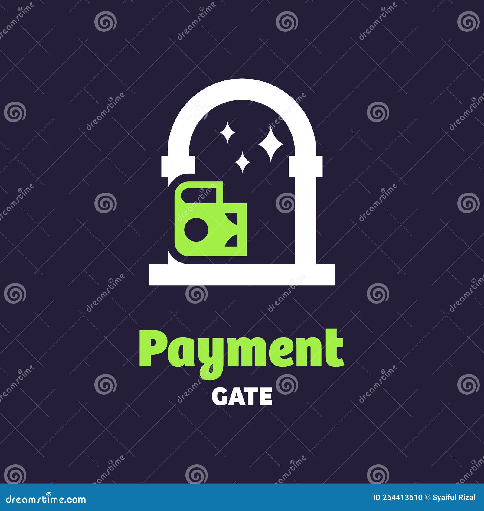 Payment Gate Logo stock illustration. Illustration of logo - 264413610