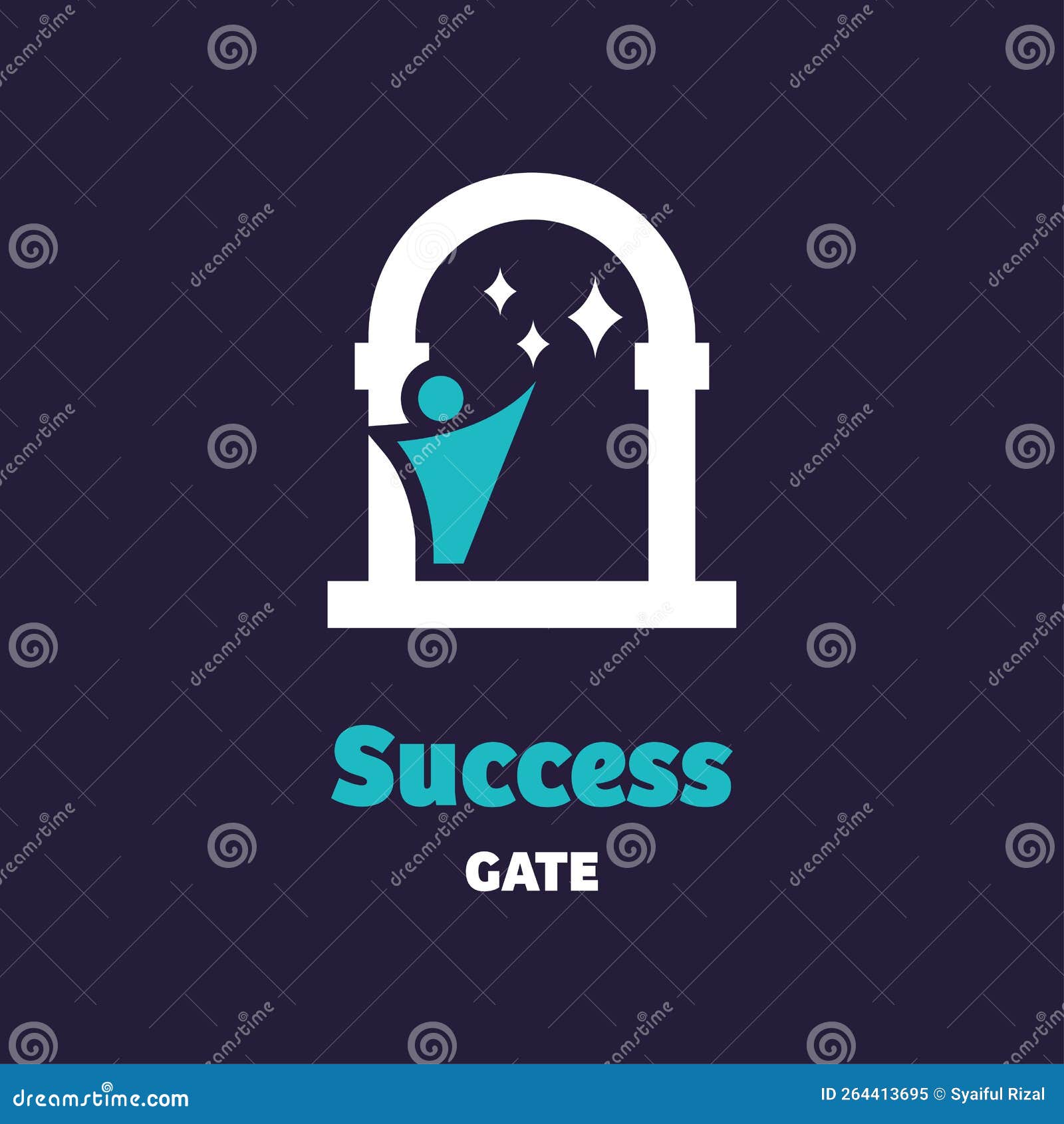 Success Gate Logo stock vector. Illustration of icon - 264413695