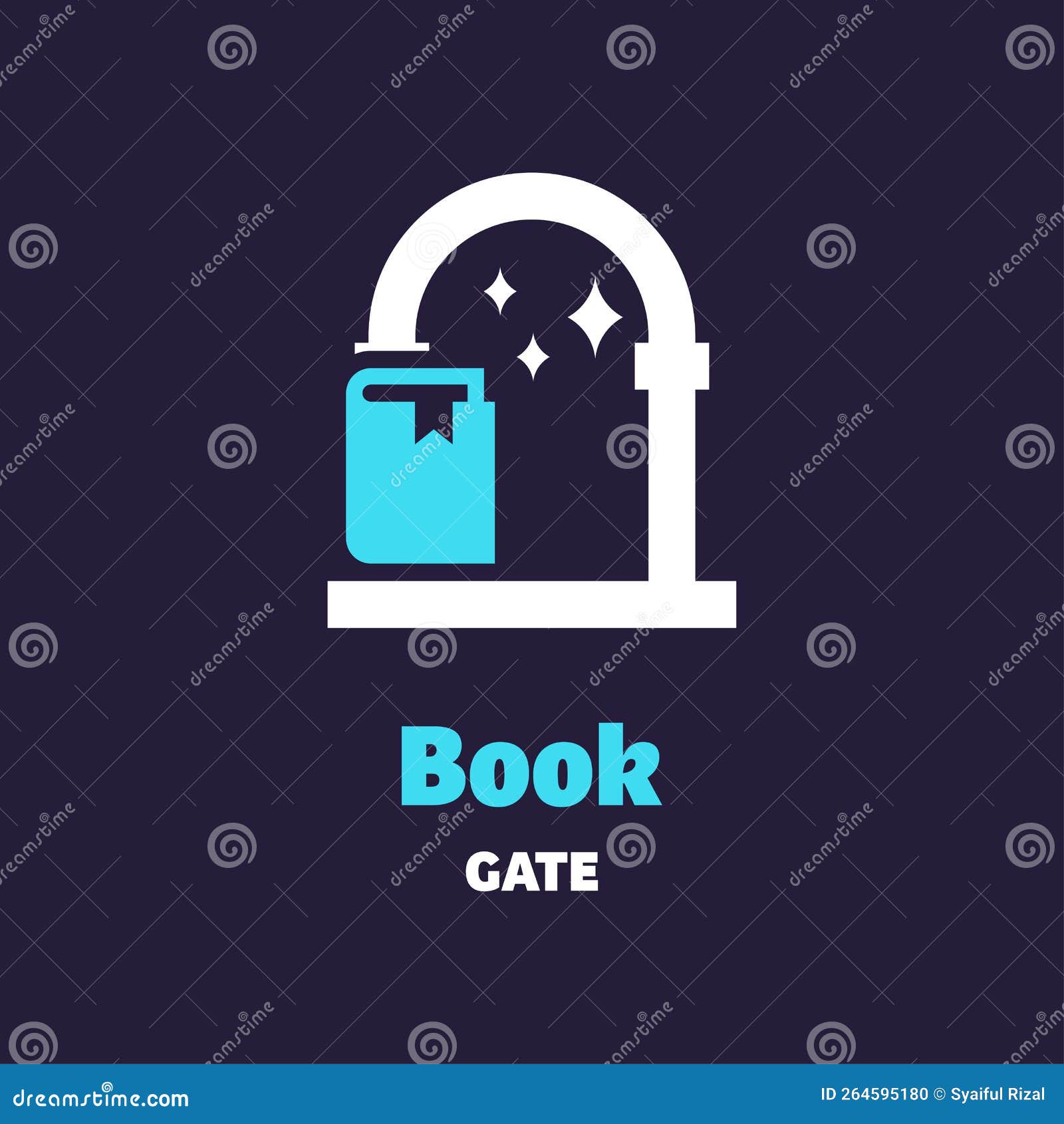 Gate Logo Book stock illustration. Illustration of binding - 264595180