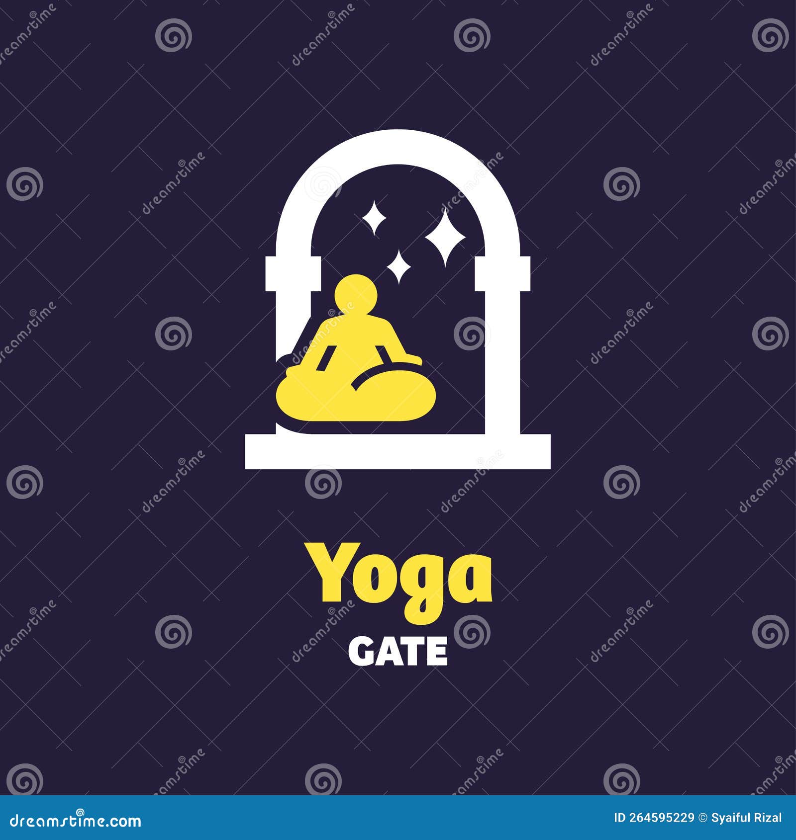 Yoga Gate Pose Cartoon Vector Illustration | CartoonDealer.com #91873016