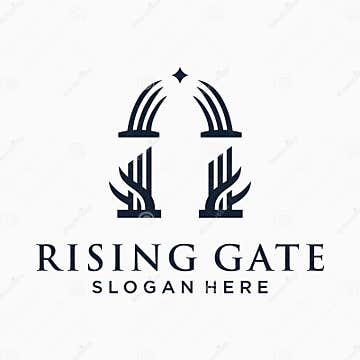 Gate logo design stock vector. Illustration of arch - 220690847