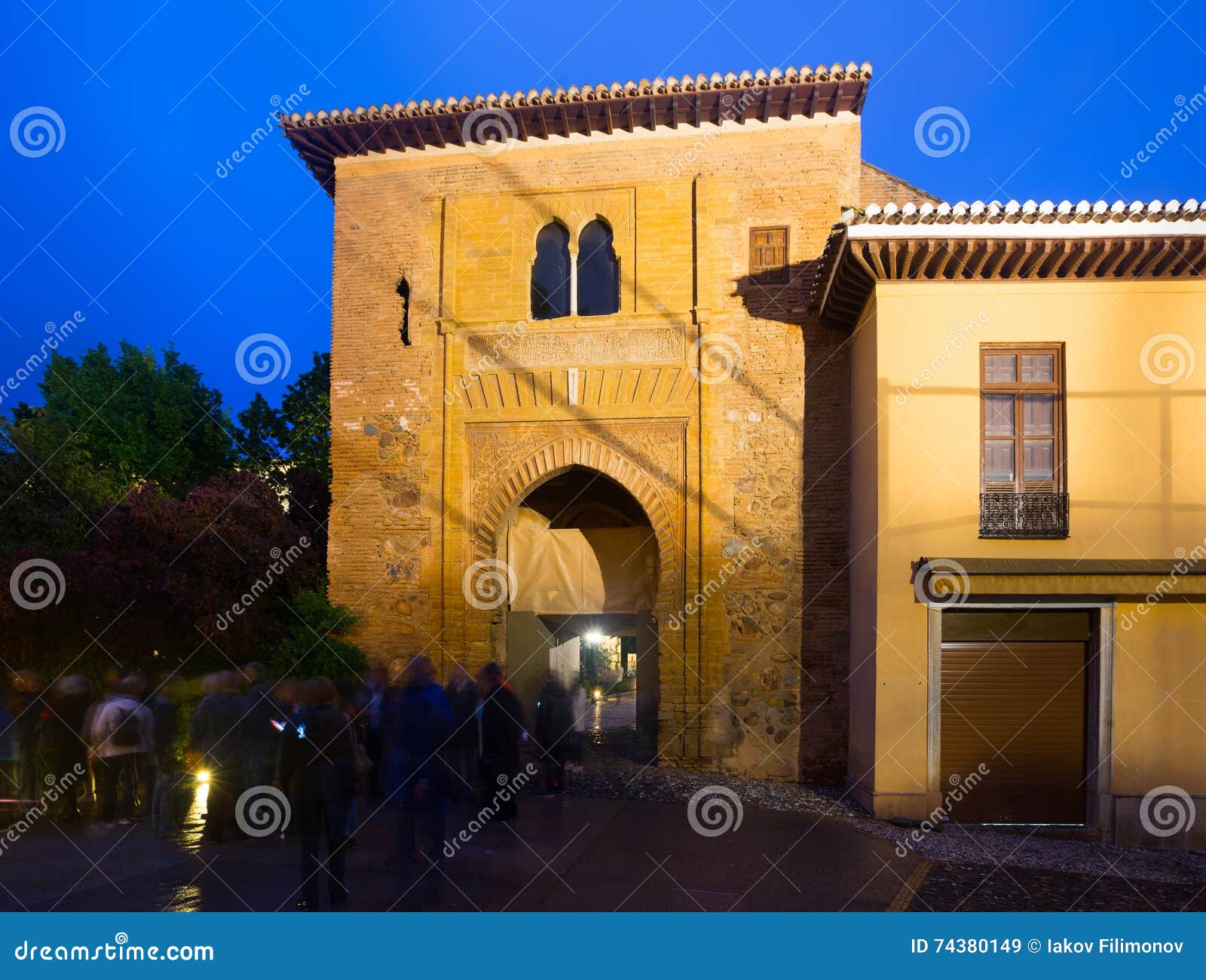 Gate of Mexuar at Nasrid Palace, Alhambra Stock Image - Image of ...