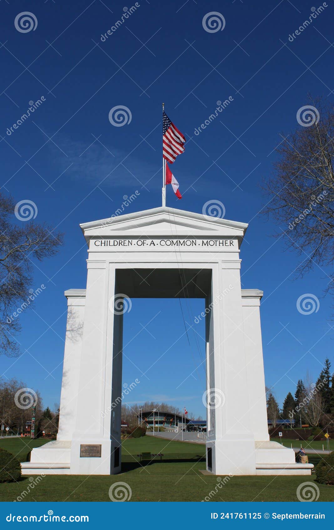 The Gate Monument in Peace Arch Park Editorial Image - Image of ...